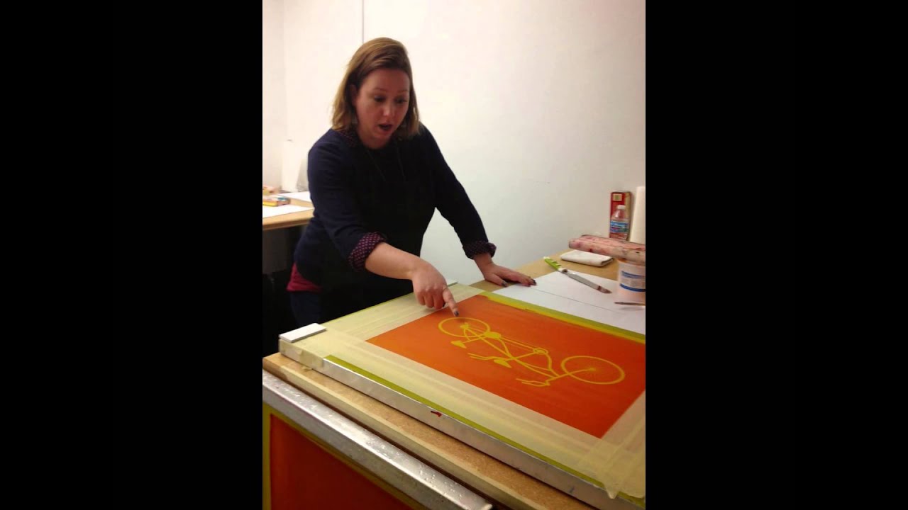 Beginner Silk Screen Class 2/3/15 - YouTube