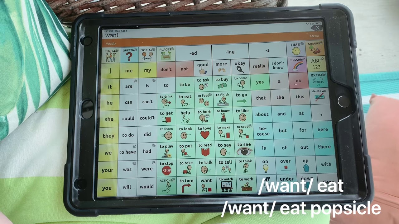 TouchChat Core WANT - YouTube