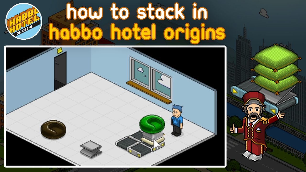 How To Stack In Habbo Hotel Origins - YouTube
