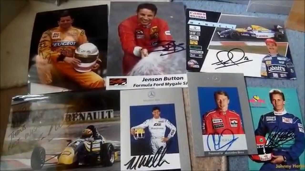 F1 Autograph Collection: Part 1 - YouTube