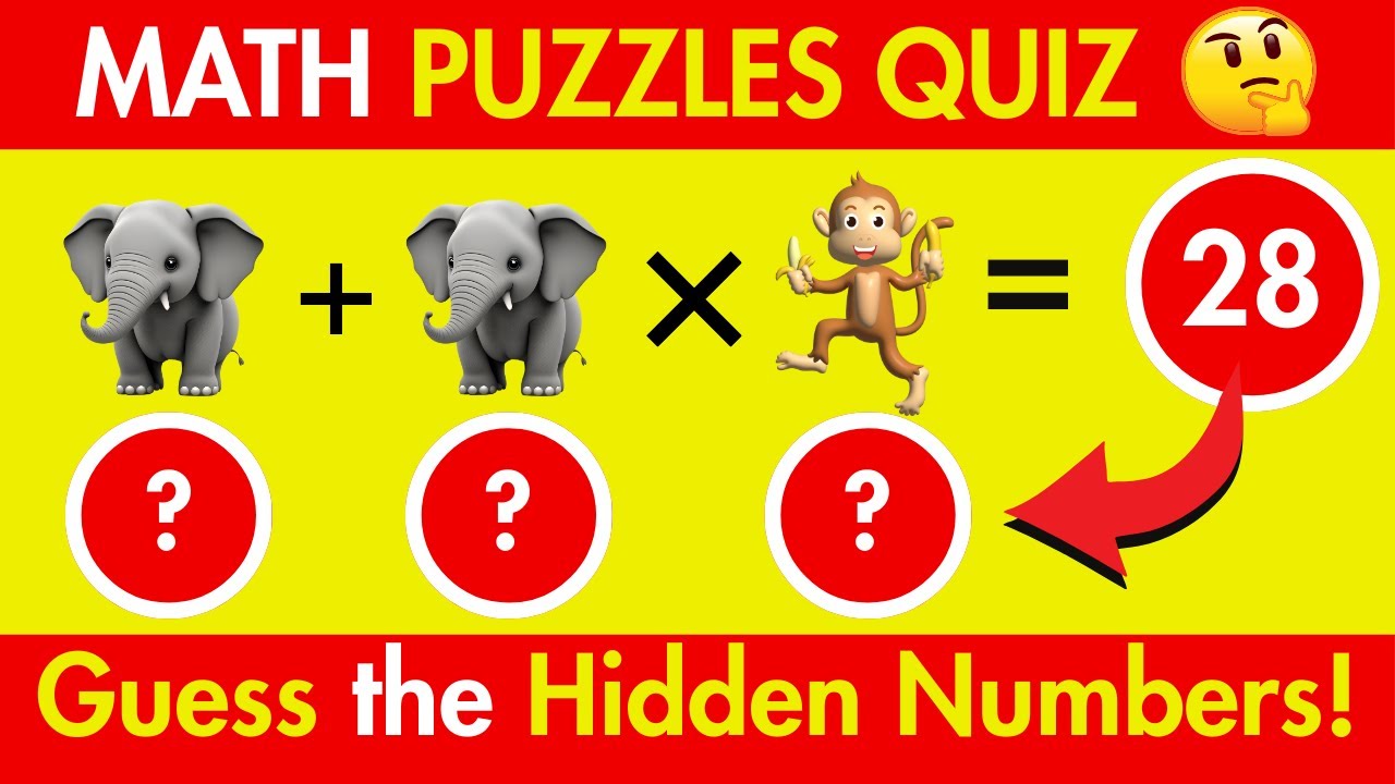 Can You Solve These Visual Math Puzzles? | Brain Teasers from Easy to ...