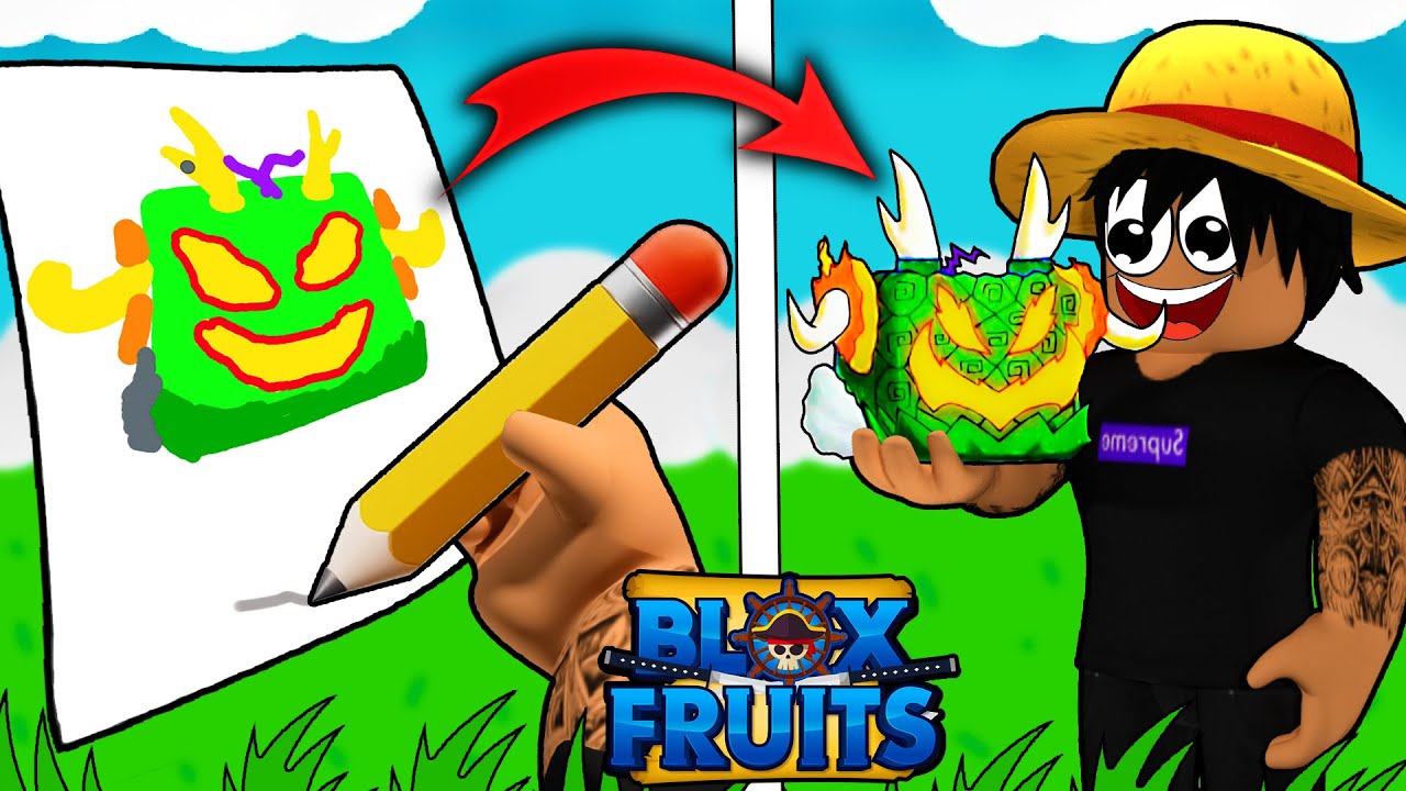 Je Dessine Un Fruit Pour L'avoir Sur Blox Fruits ! - YouTube