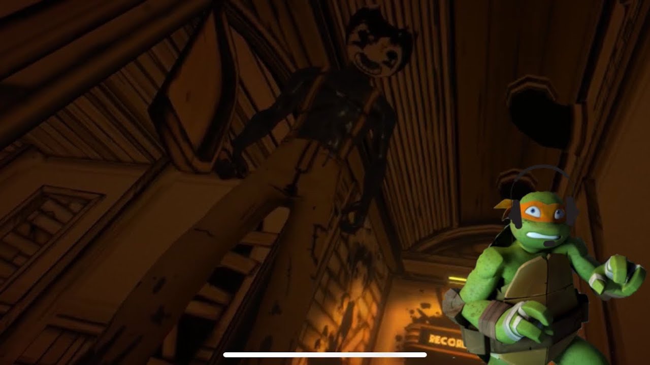 Tmnt Mikey plays bendy and the ink machine chapter 2 the old song - YouTube
