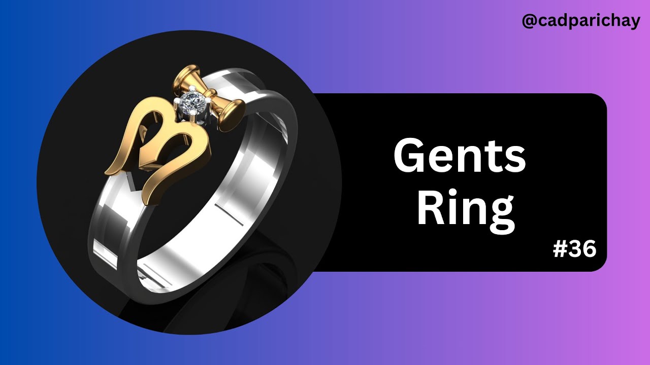 How To Create Gents ring In 3d || Gemvision Matrix 9 Tutorial #36 - YouTube