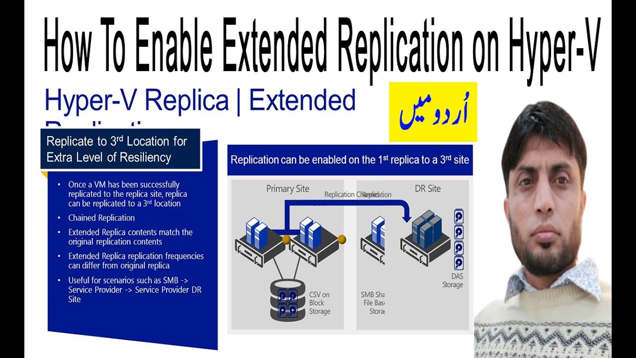 How To Enable Hyper-V Extend Replication | in Urdu | - YouTube