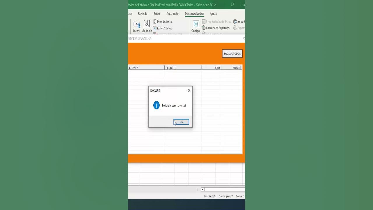 Excluir Todas as Linhas de Listview VBA e Planilha - YouTube