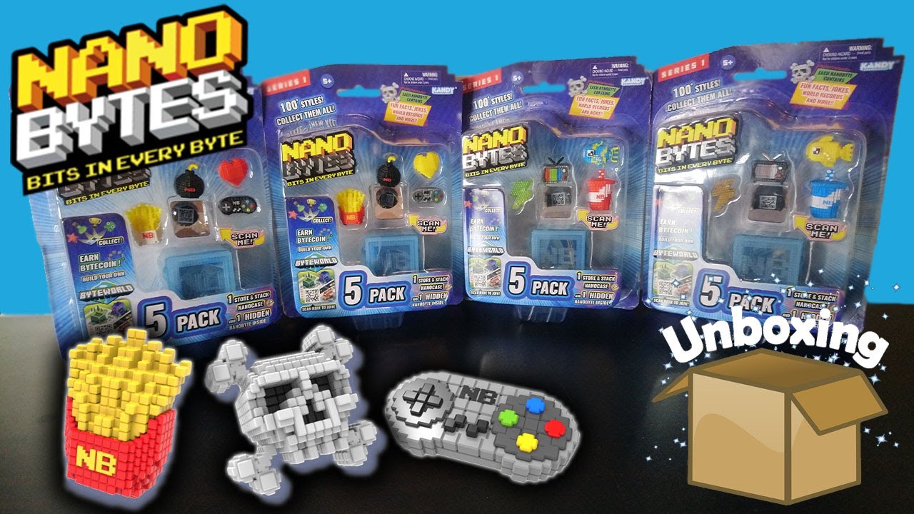 Opening NanoBytes 5 Packs - Bits In Every Byte - YouTube