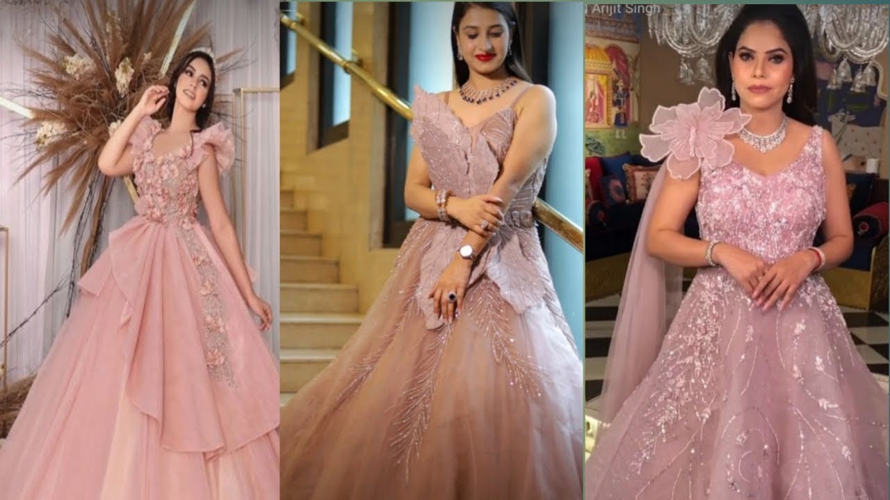 Pretty party wear Gaon.2024!!glittery maxi. - YouTube