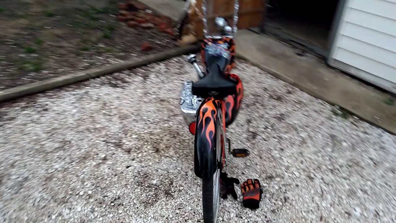 80cc motorized bicycle custom pro racing kit - YouTube