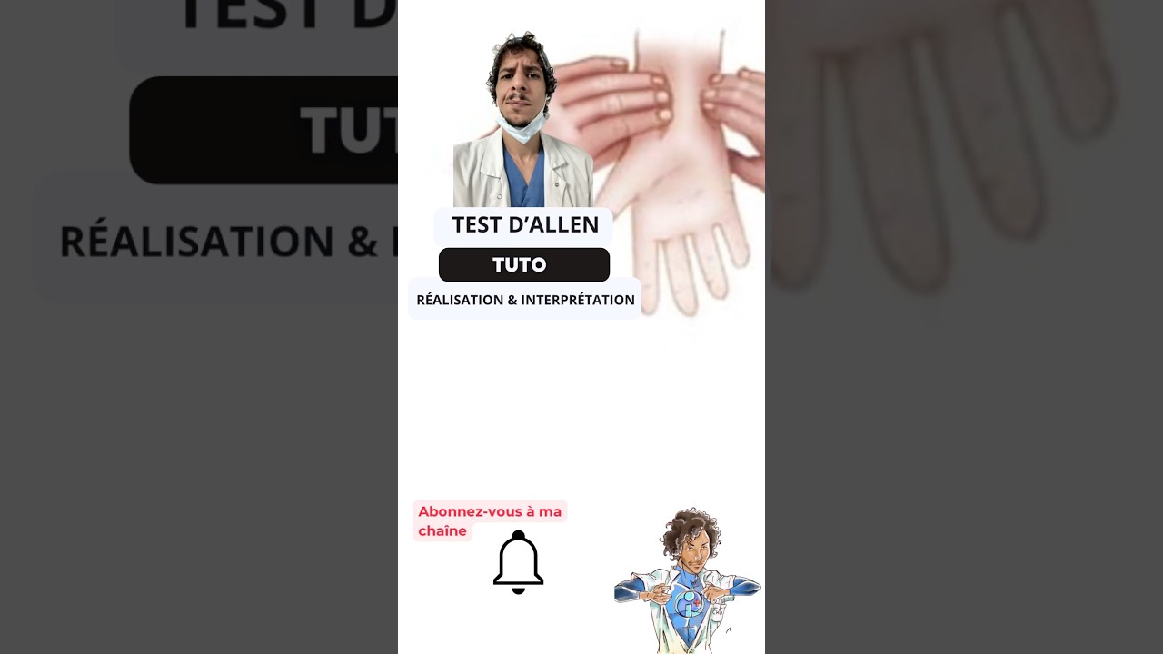 Guide pratique du test d’Allen Tutoriel essentiel pour infirmiers #ide ...
