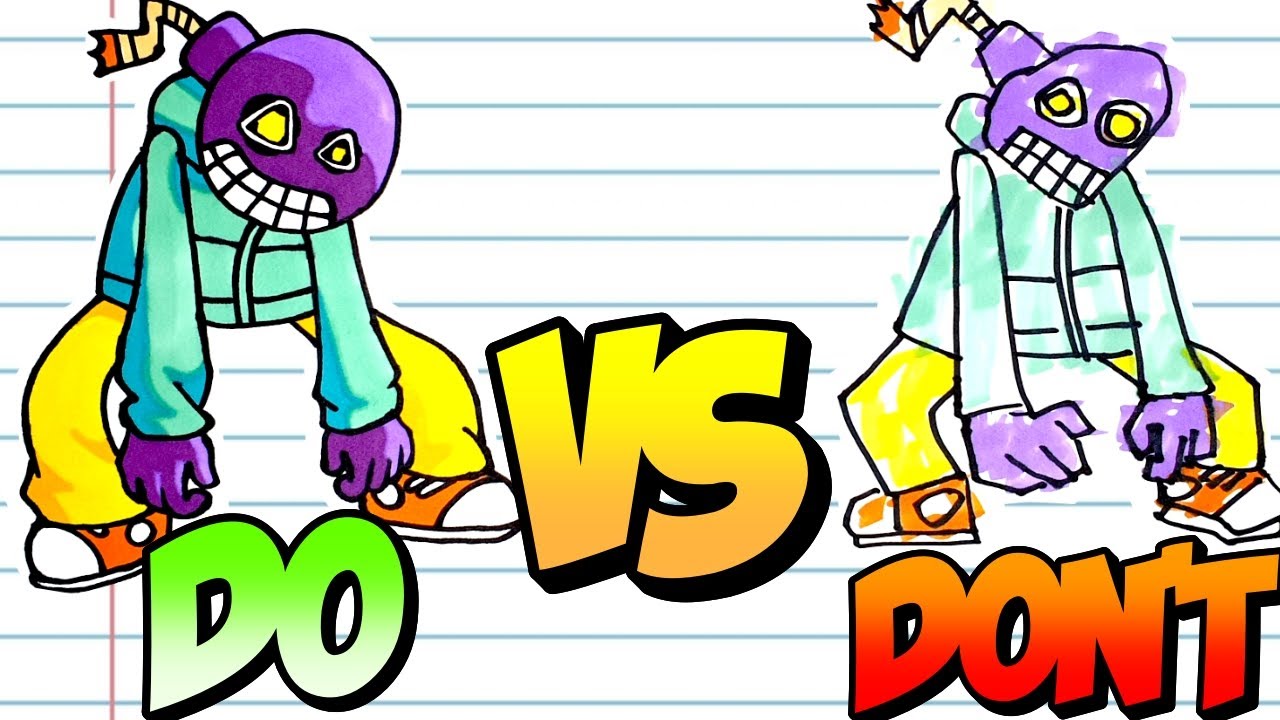DO & DON'T : How to Draw Friday Night Funkin Whitty | #FNF Whitty Mod # ...