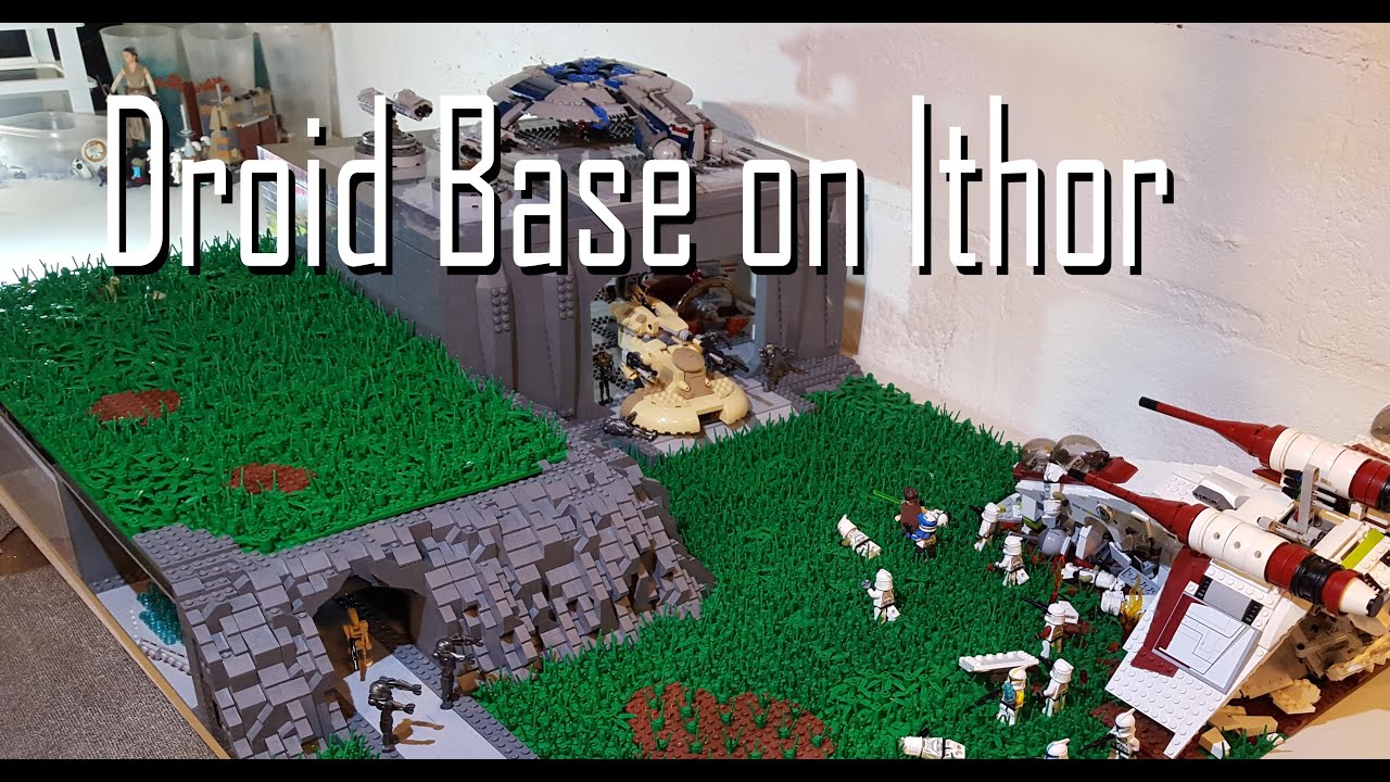 HUGE LEGO Star Wars The Clone Wars Droid Base on Ithor MOC Build - YouTube
