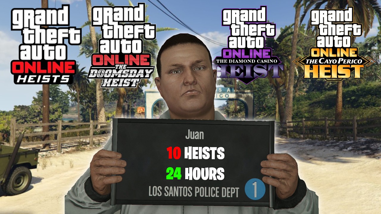 Can a Level 1 Complete EVERY Heist in 24 HOURS? GTA Online - YouTube