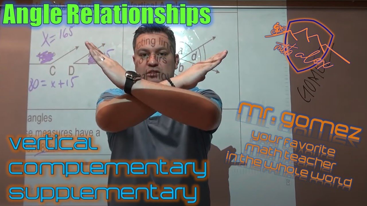 Angle Relationships - Complementary, Supplementary, Vertical Angles and ...