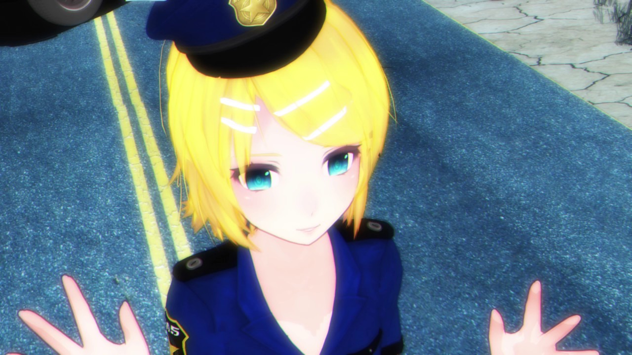 【MMD】 Sky High ～ TDA Kagamine Rin Police ～ - YouTube