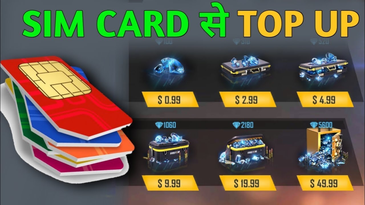 FREE FIRE || HOW TO PURCHASE DIAMONDS USING SIM CARD BALANCE OF ANY ...