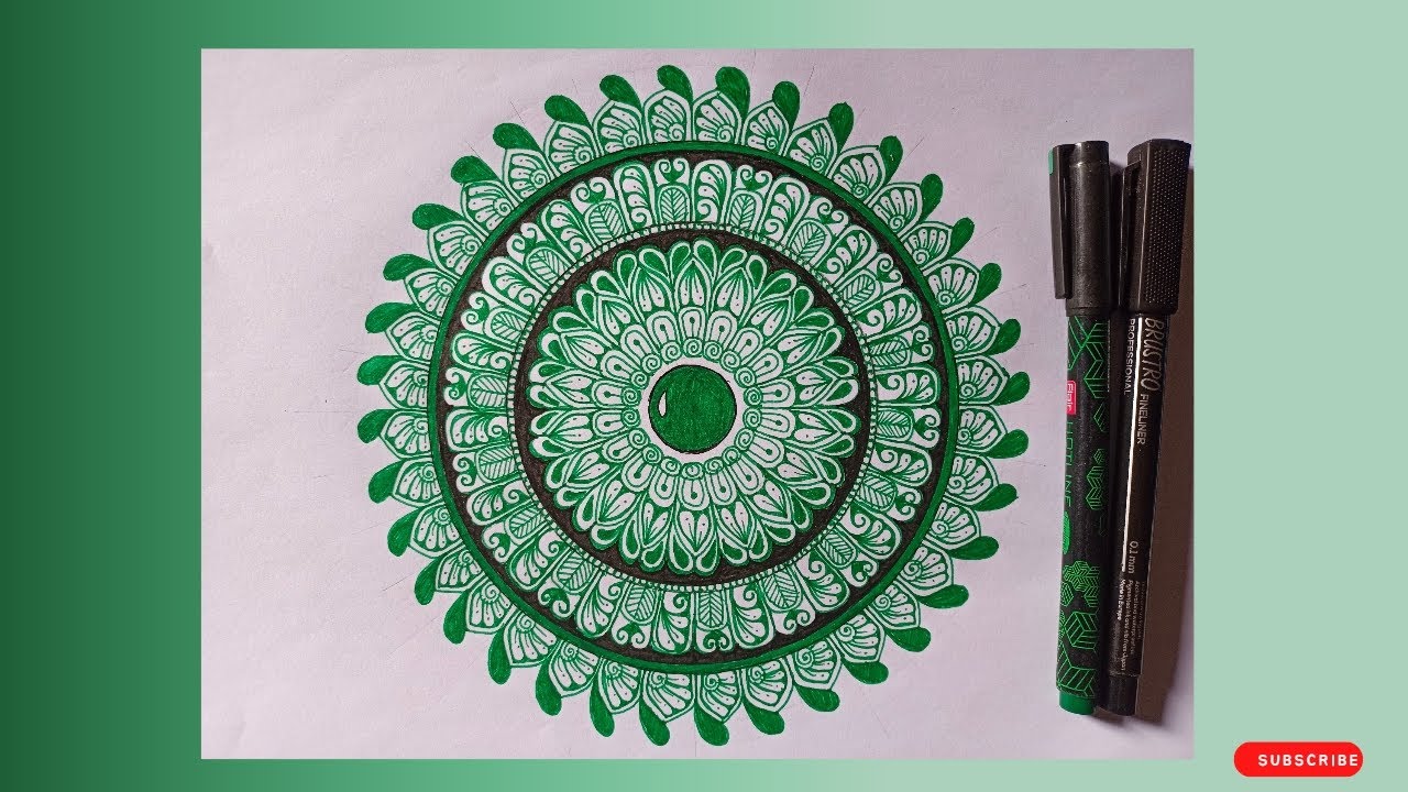 How to draw Easy & Simple Mandala design|| Step by step||#mandaladesign ...