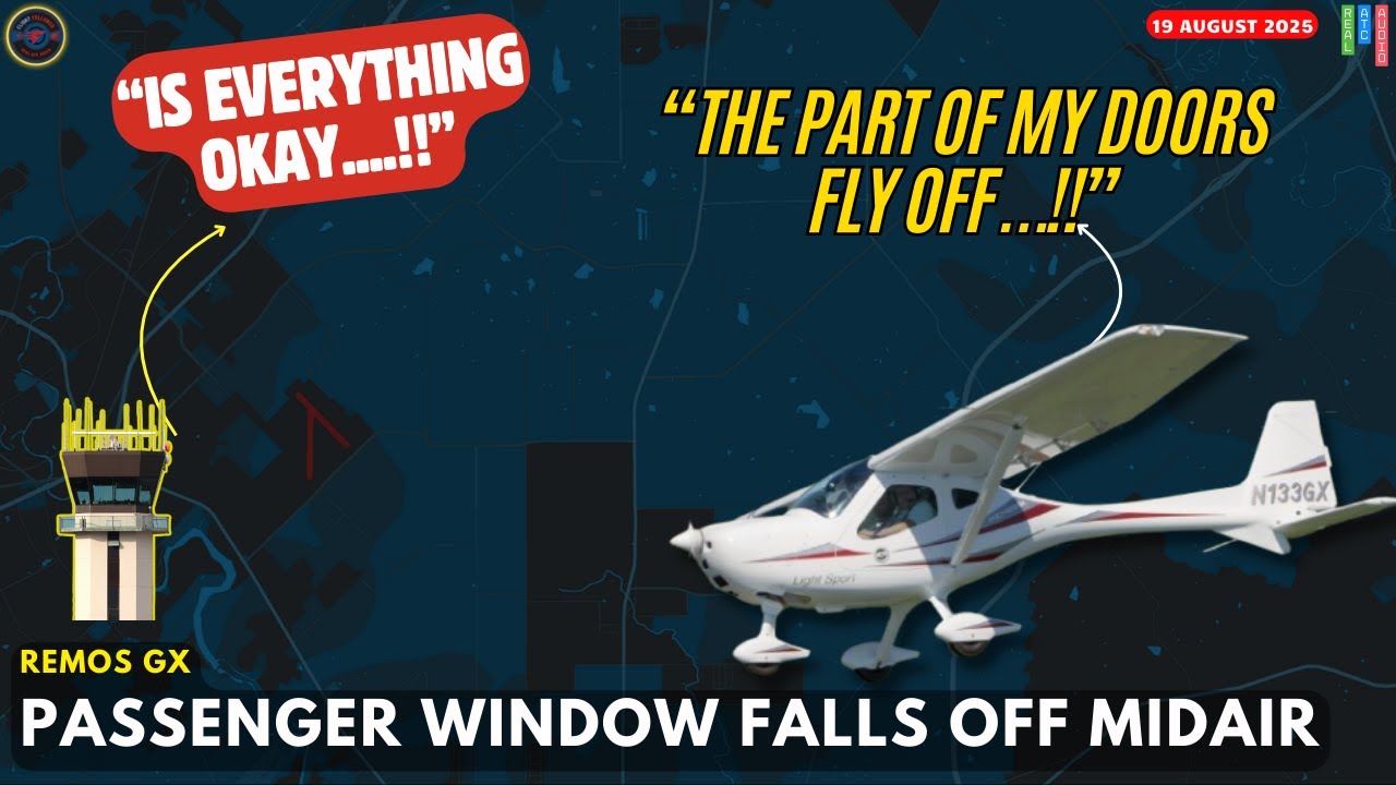 Plane WINDOW FALLS OFF Midair at New Braunfels #atc - YouTube