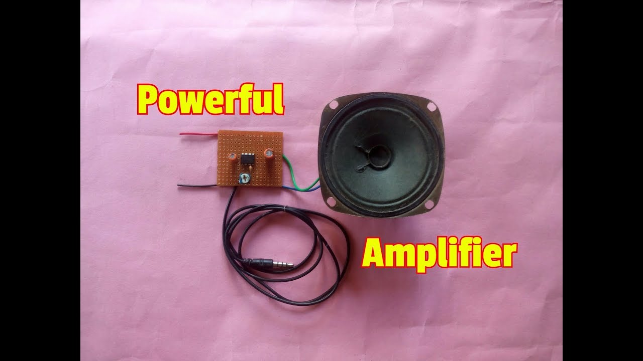 How To Make A Powerful Amplifier..Powerful Amplifier For Smartphone And ...