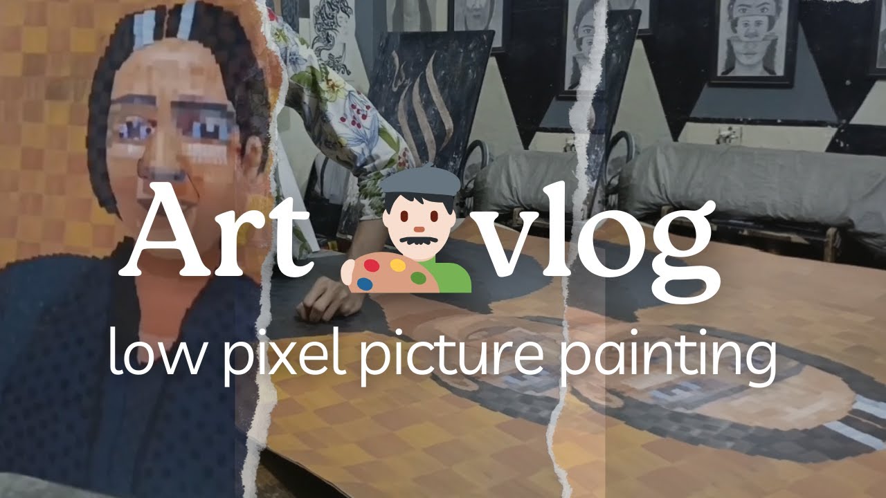 "Low Pixel Art Tutorial: My First Art Vlog with Arslan Hussain Art ...