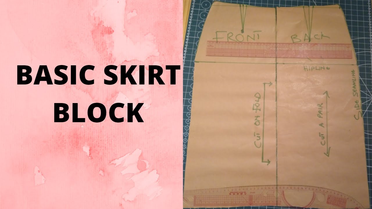 HOW TO DRAFT BASIC SKIRT PATTERN OR SLOPER IN 2022 - YouTube