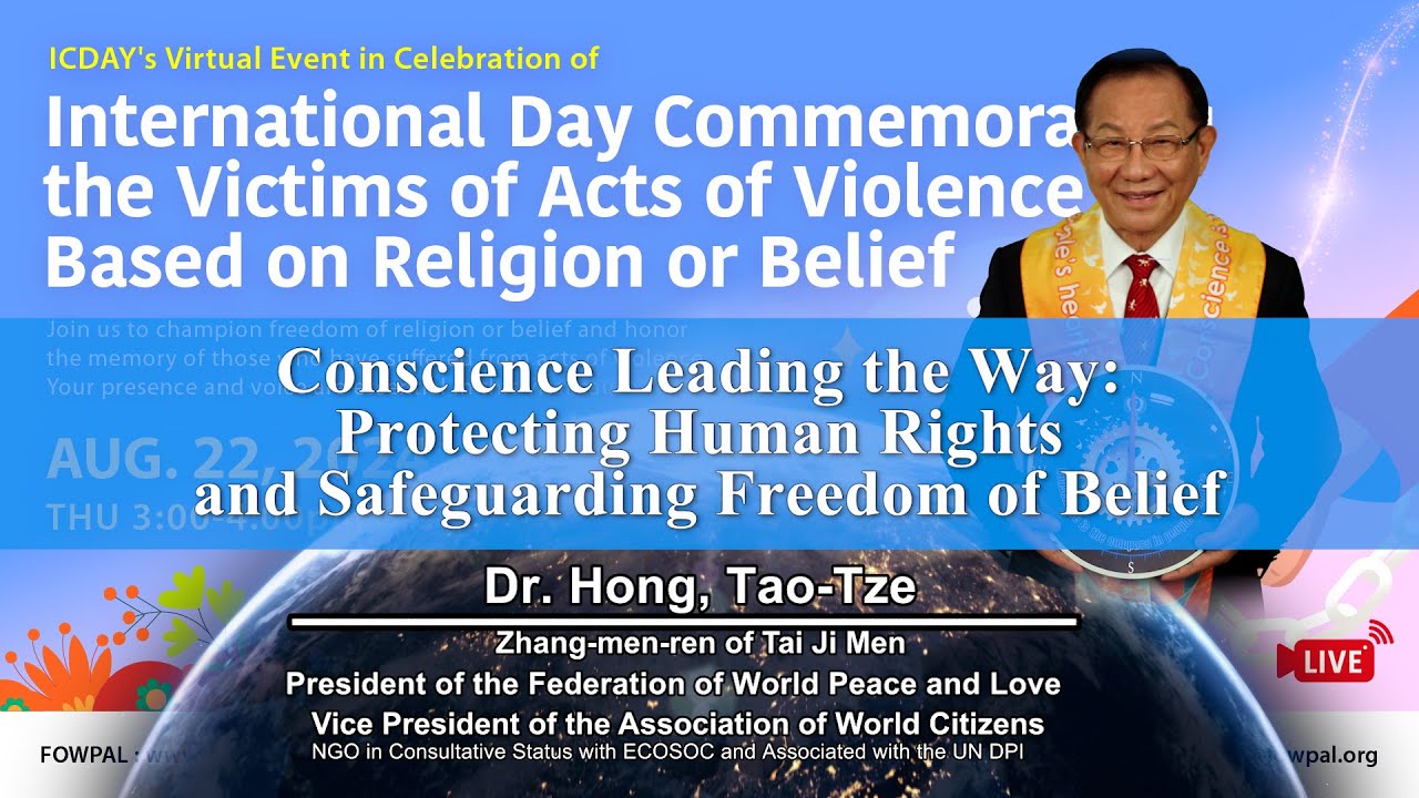International Day Commemorating the Victims of Acts of Violence Based on Religion or Belief | 08 ...