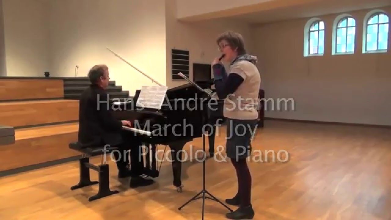 March of Joy for flute & piano by Hans-André Stamm - YouTube