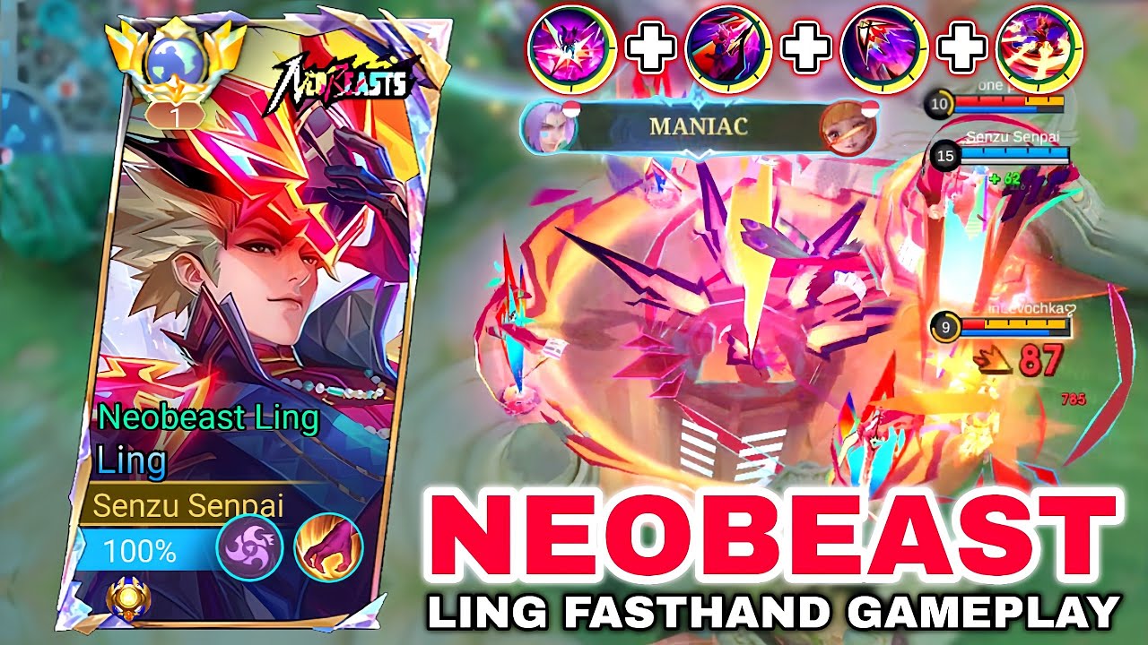 LING NEOBEAST FASTHAND GAMEPLAY ( 28 Kill ) SUPER AGGRESSIVE - New Skin ...