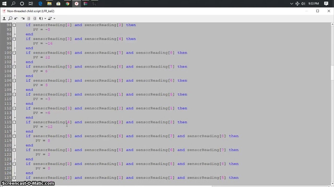Line Tracer Micro with Vrep Simulator Group No 2 - YouTube