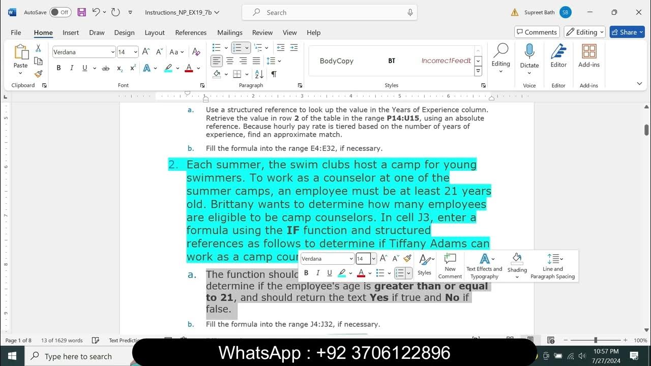 New Perspectives Excel 2019 | Excel Module: 7 SAM Project 1b | Module 7 ...