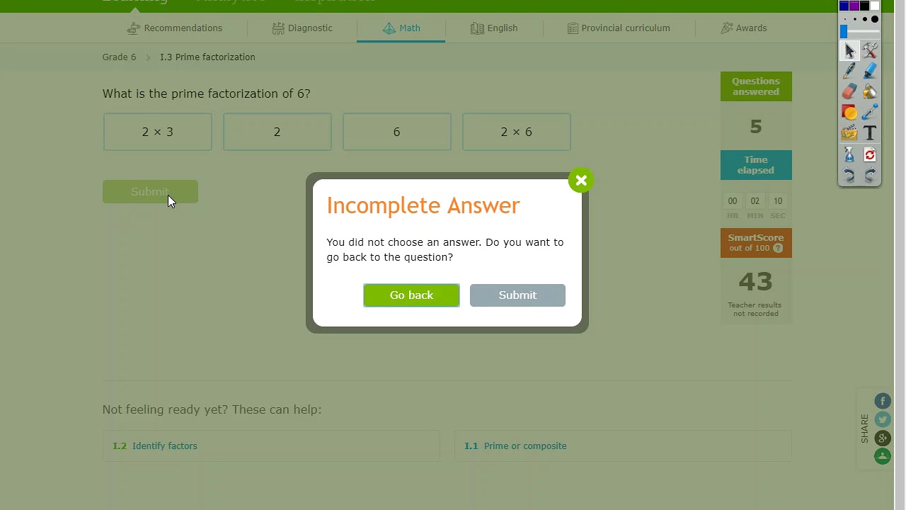 IXL 6 I 3 Prime Factorization (1) - YouTube