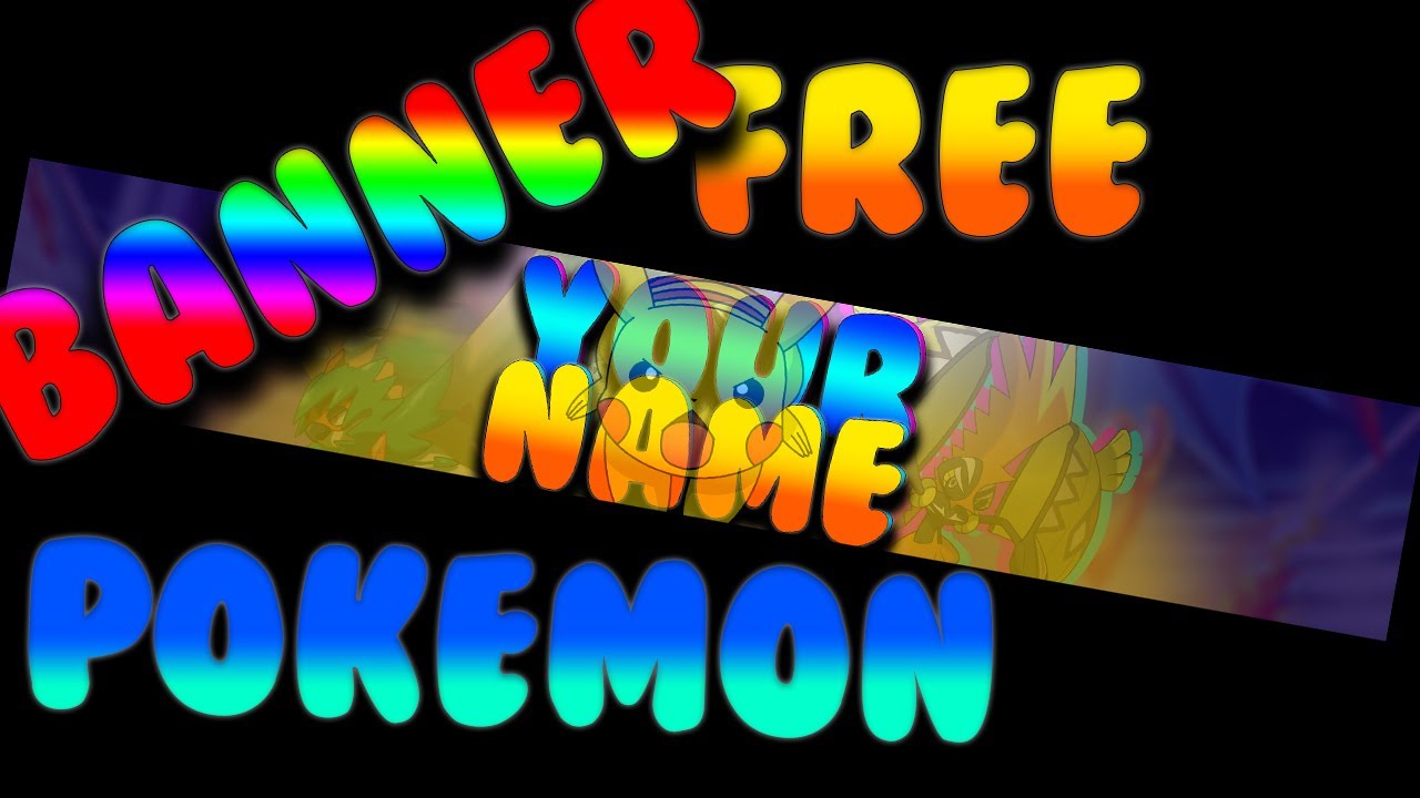 EPIC FREE POKEMON YOUTUBE BANNER! (photoshop free download) - YouTube
