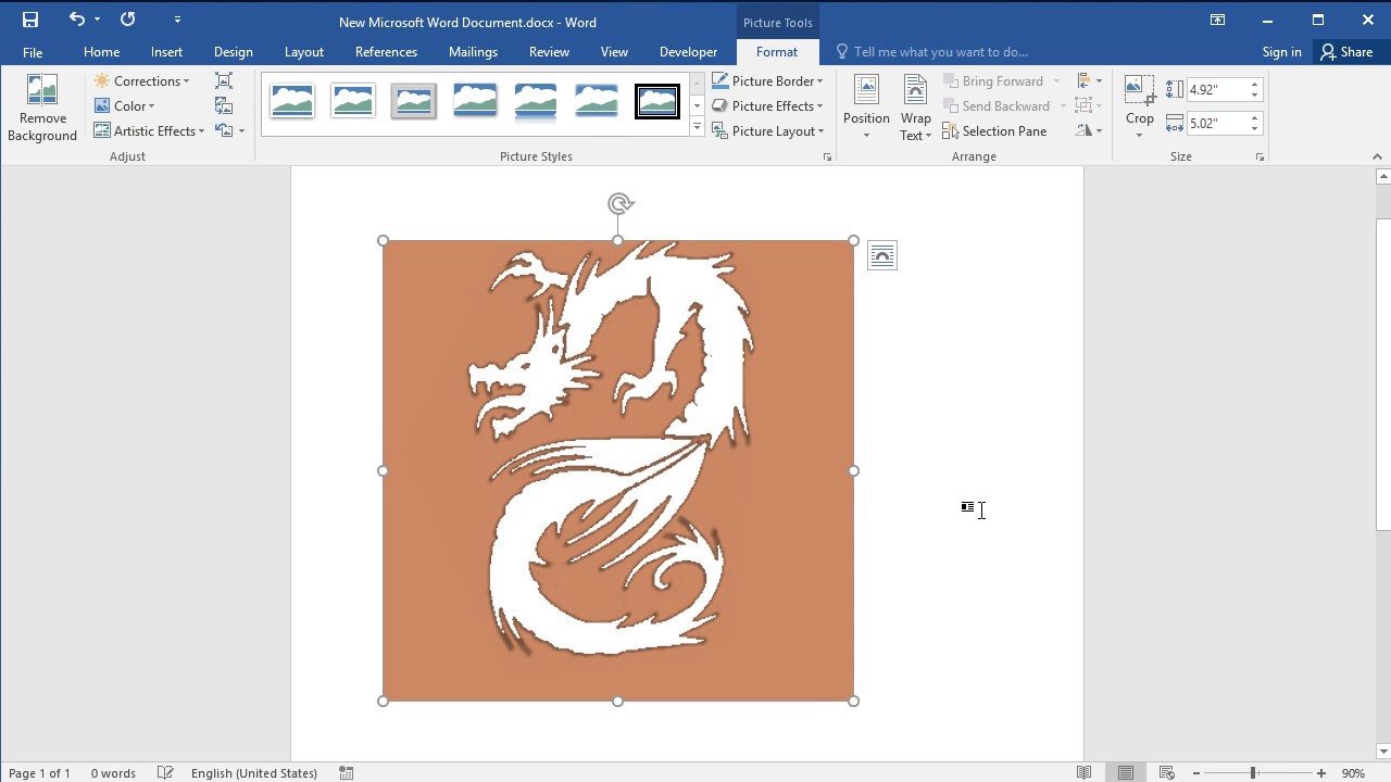 How to Create Transparent Image in Word - YouTube