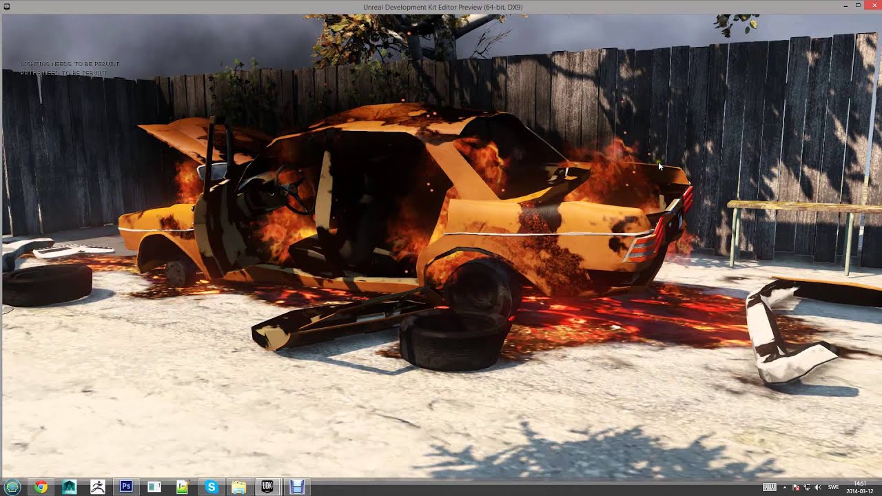 Car explosion in UDK WIP - YouTube