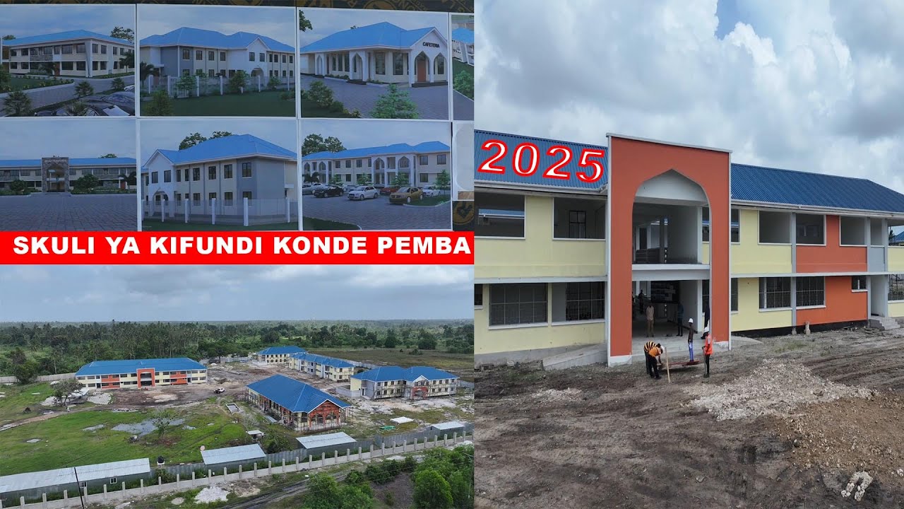 UWEKAJI WA JIWE LA MSINGI SKULI YA KIFUNDI KONDE PEMBA 2025 - YouTube