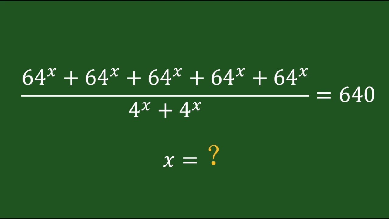 A Nice Math Algebra Problem , to find the value of x. - YouTube