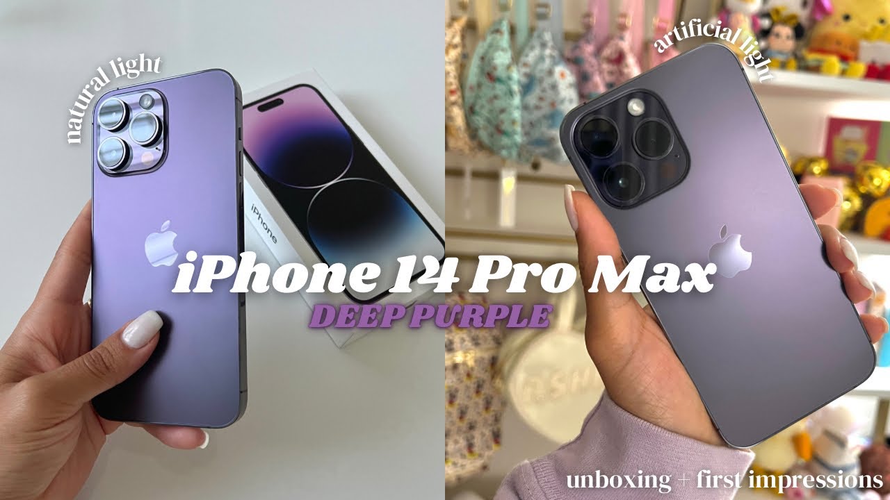 IPHONE 14 PRO MAX *DEEP PURPLE* UNBOXING | APPLE... WHAT IS THIS COLOR ...