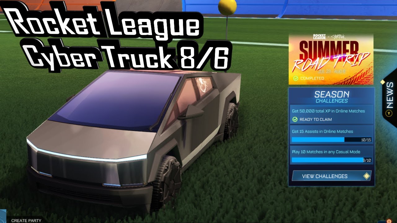 Rocket League Cybertruck - YouTube