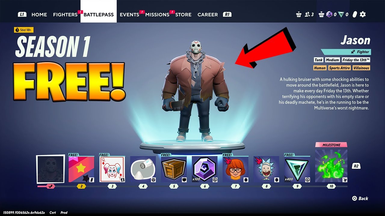 How To Get MultiVersus Season 1 Battle Pass including Jason Skin for ...