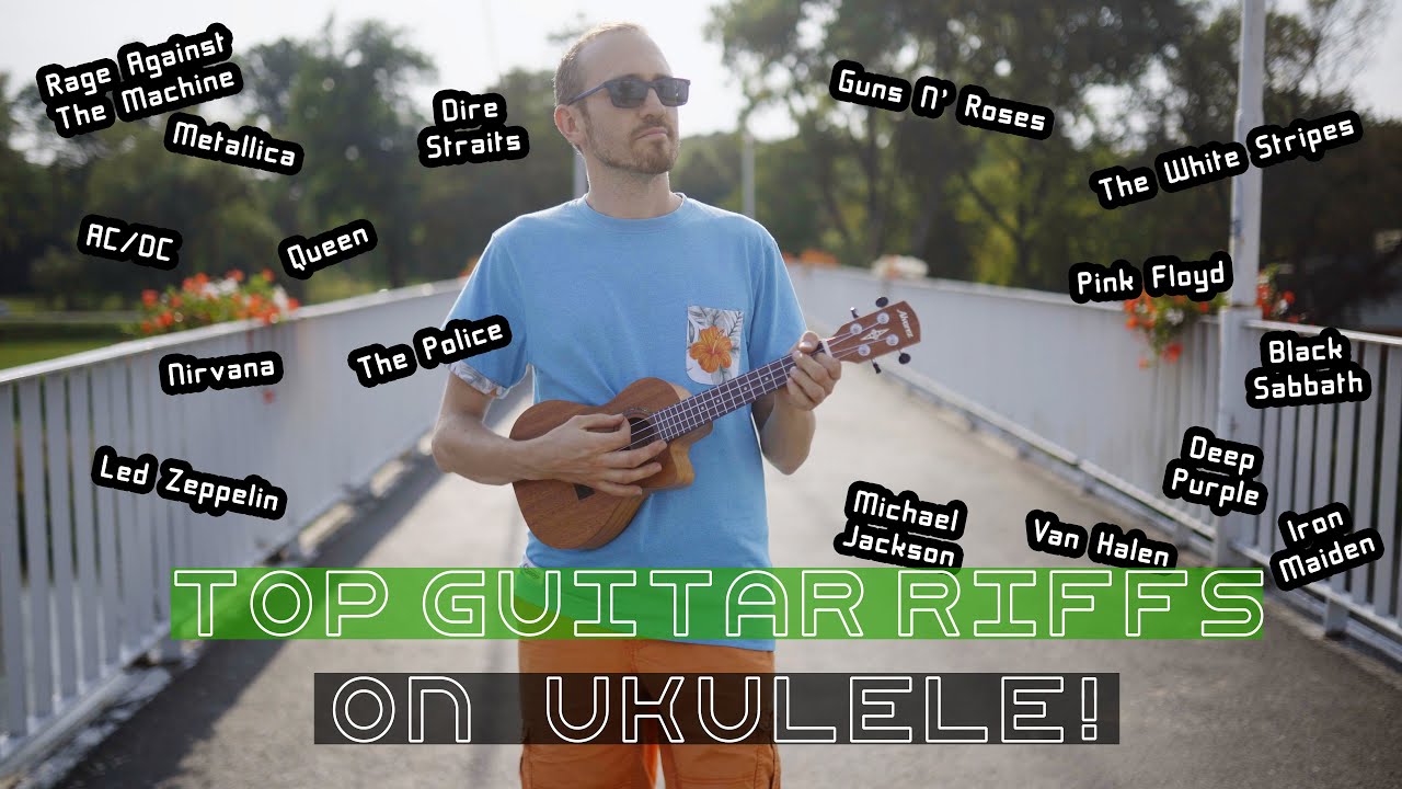 Top Guitar Riffs ON UKULELE by OVERDRIVE FUN STUDIO - ROCKOWE HITY na ...