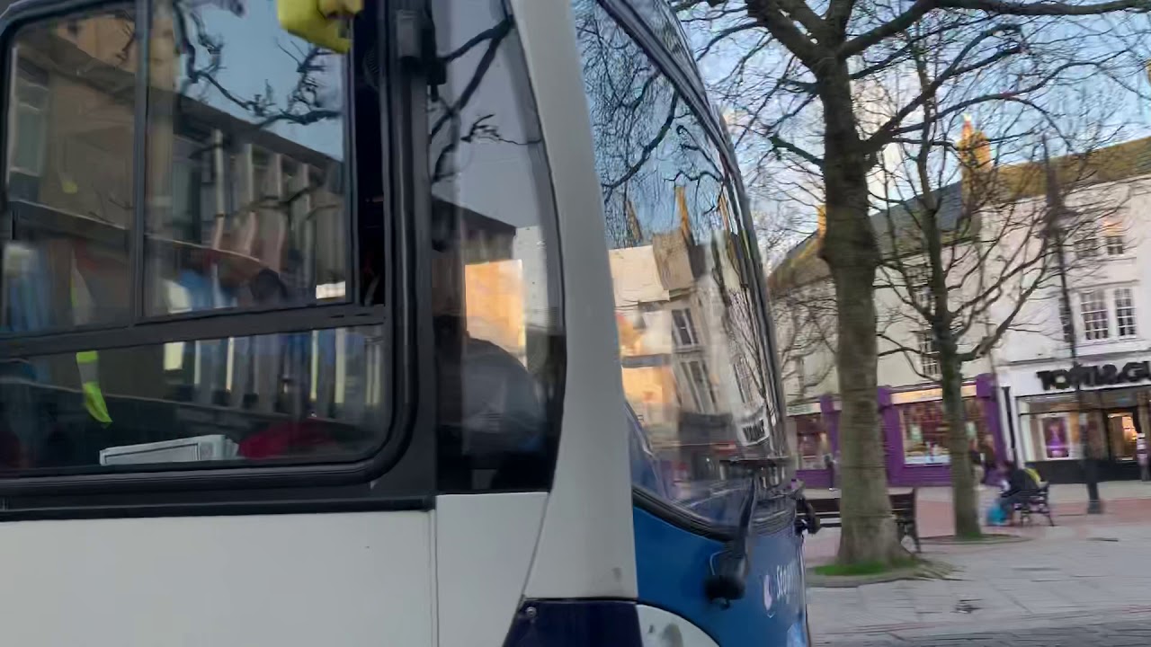 Stagecoach Bus Route 5 Arriving Into Worthing Town Centre - YouTube