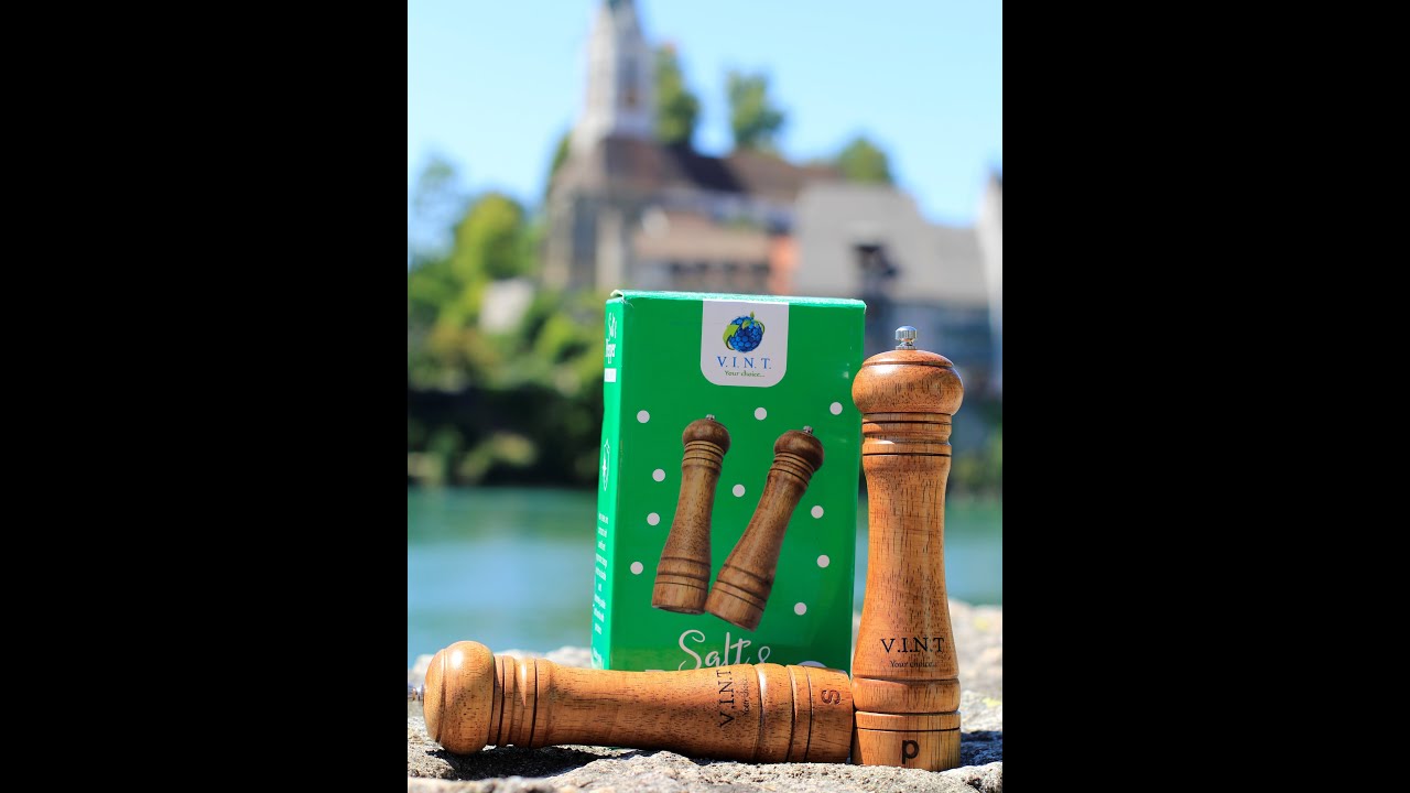 Guaranteed gift - Unpacking gift box - Wooden Salt and Pepper Grinder ...