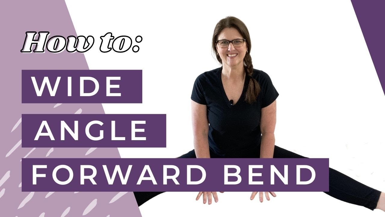 How to do wide angle forward bend pose in yoga - YouTube