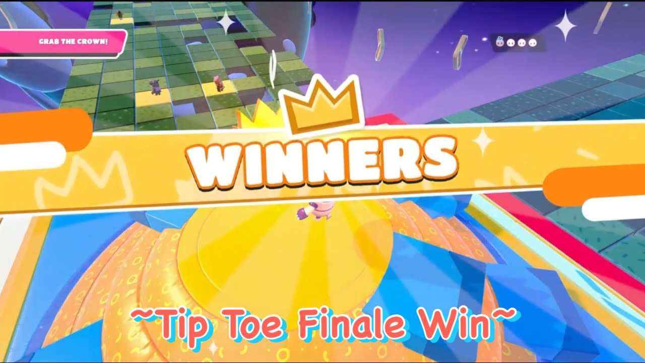 TIP TOE FINALE WIN! Fall Guys! - YouTube