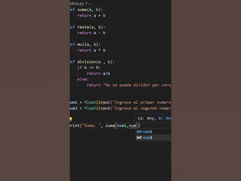CALCULADORA EN PYTHON #short #pythonforbeginners #pythonprogramming #python - YouTube