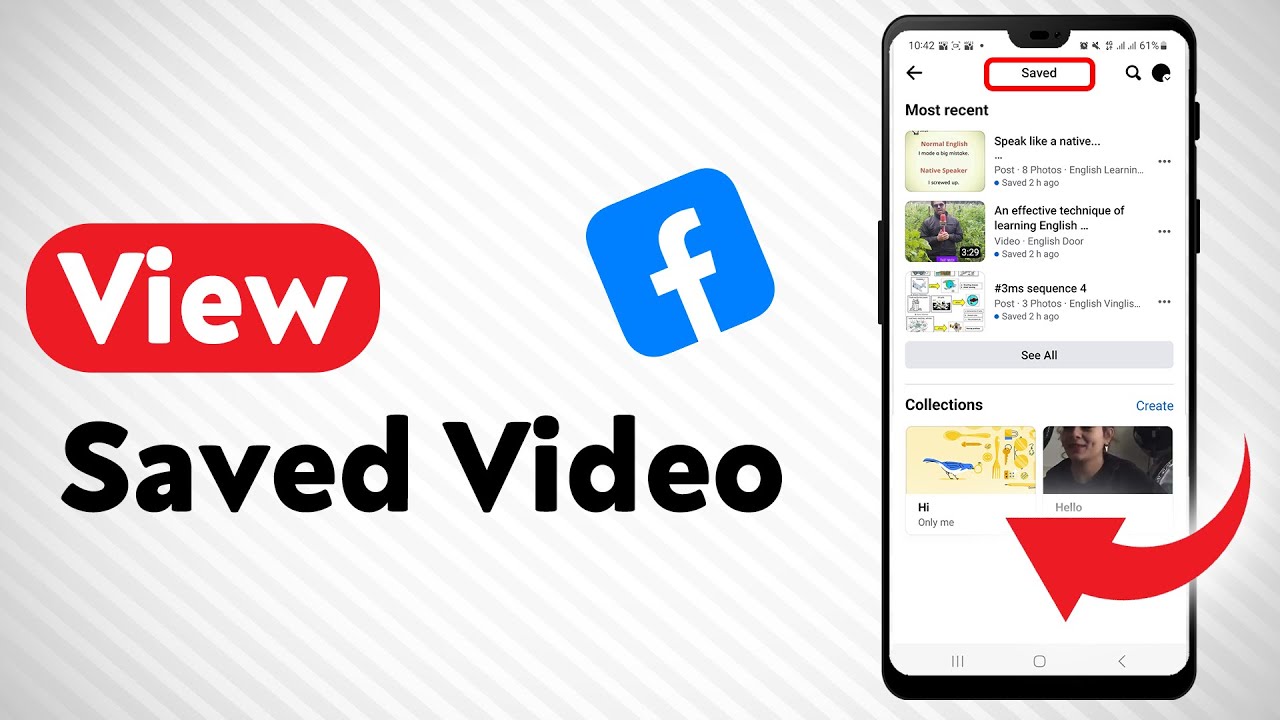 How To View Saved Video On Facebook - Full Guide - YouTube