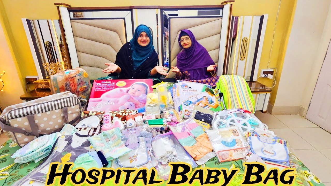Hospital Baby Bag Ready. Mil K Packing ki Alhamdullillah 😍 Amber Naz ...