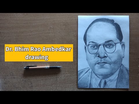 Dr. Bhim Rao Ambedkar drawing ( shading ) - YouTube