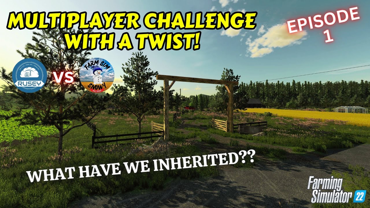 WE'VE INHERITED AN ABANDONED FARM | EP 1 | MULTIPLAYER CHALLENGE WITH A ...