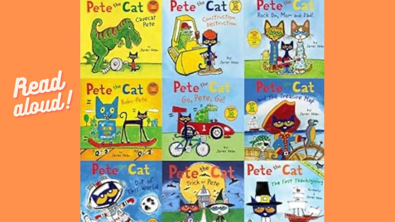 30 MINUTES OF NON STOP PETE THE CAT || INTERACTIVE READ ALOUD - YouTube